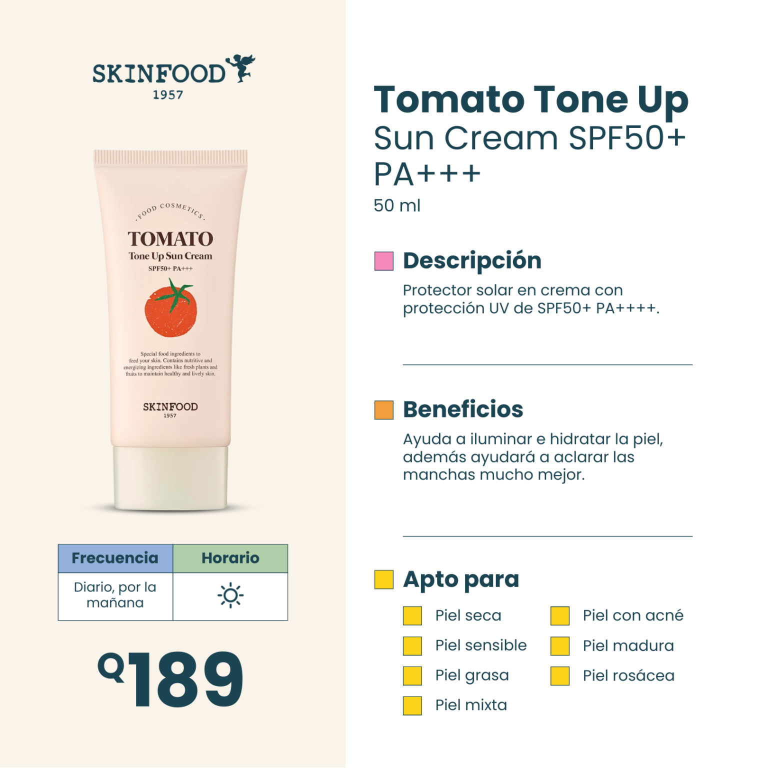 TOMATO TONE UP CREAM SPF50+ PA+++ – Skinfoodgt